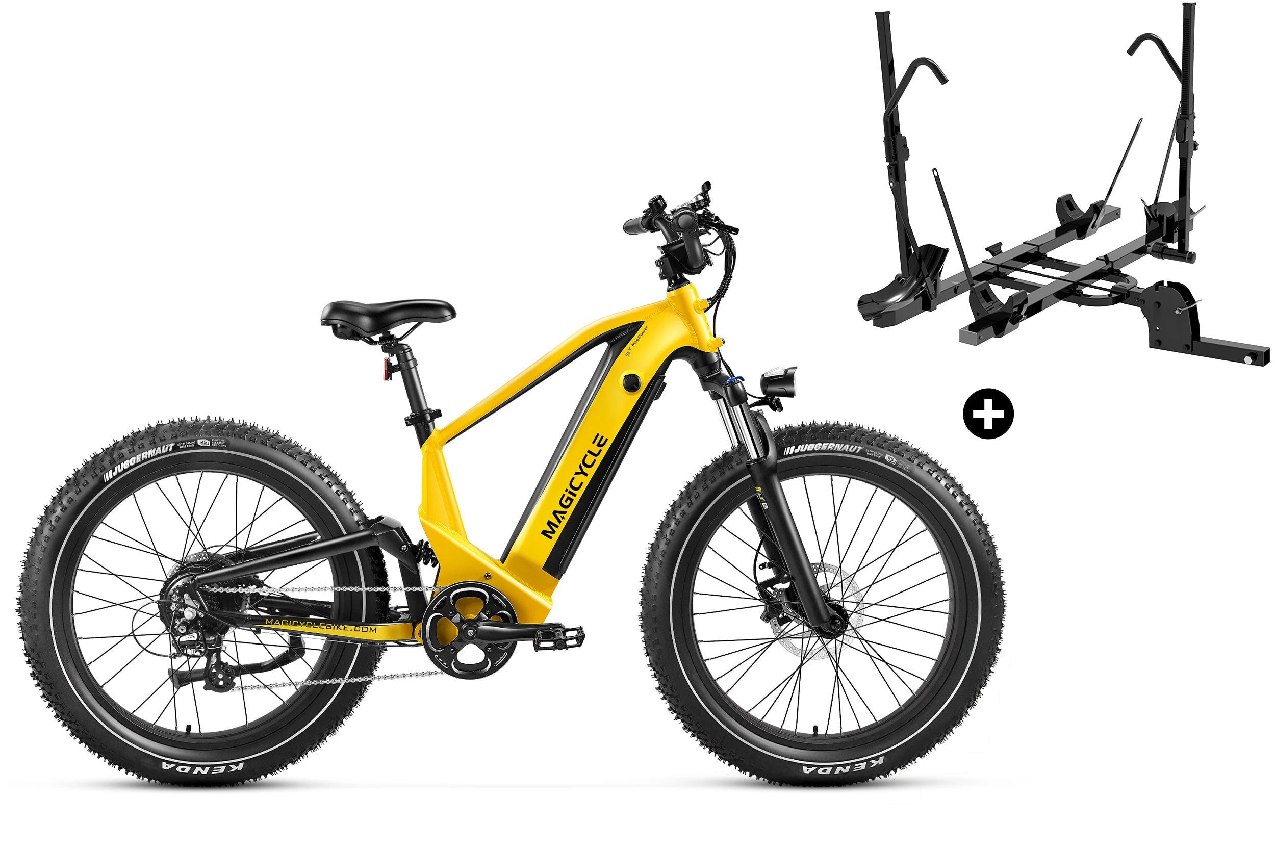 Fat Tire E-Bike Bundle | All-Terrain + Hitch Rack - Off-road Version ...