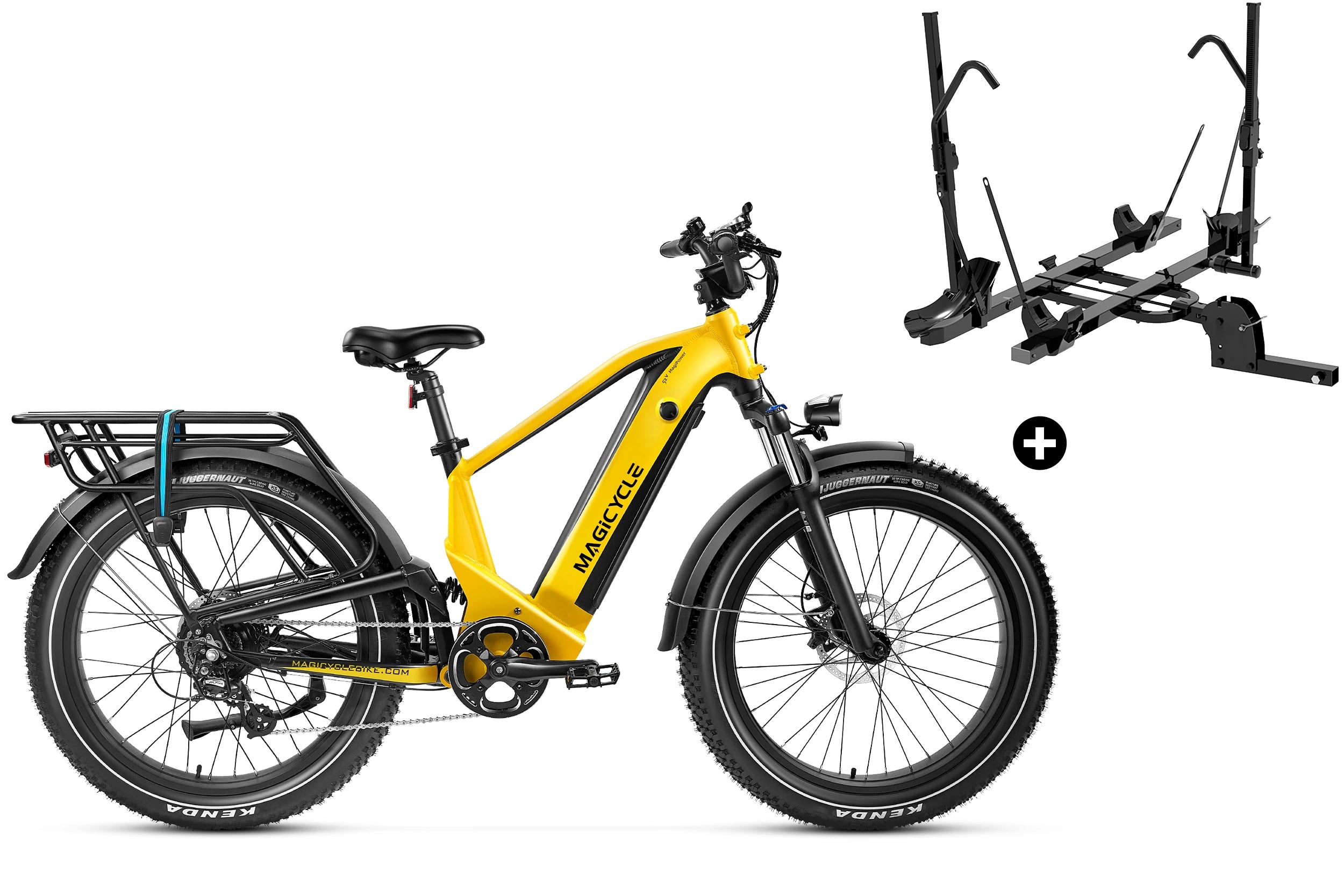 Fat Tire E-Bike Bundle | All-Terrain + Hitch Rack - Touring Version ...