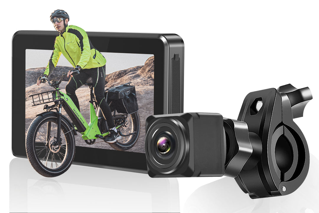 4.3" AHD 1080P Monitor E-bike Rear View Mirror, Night Vision Bike Came ...