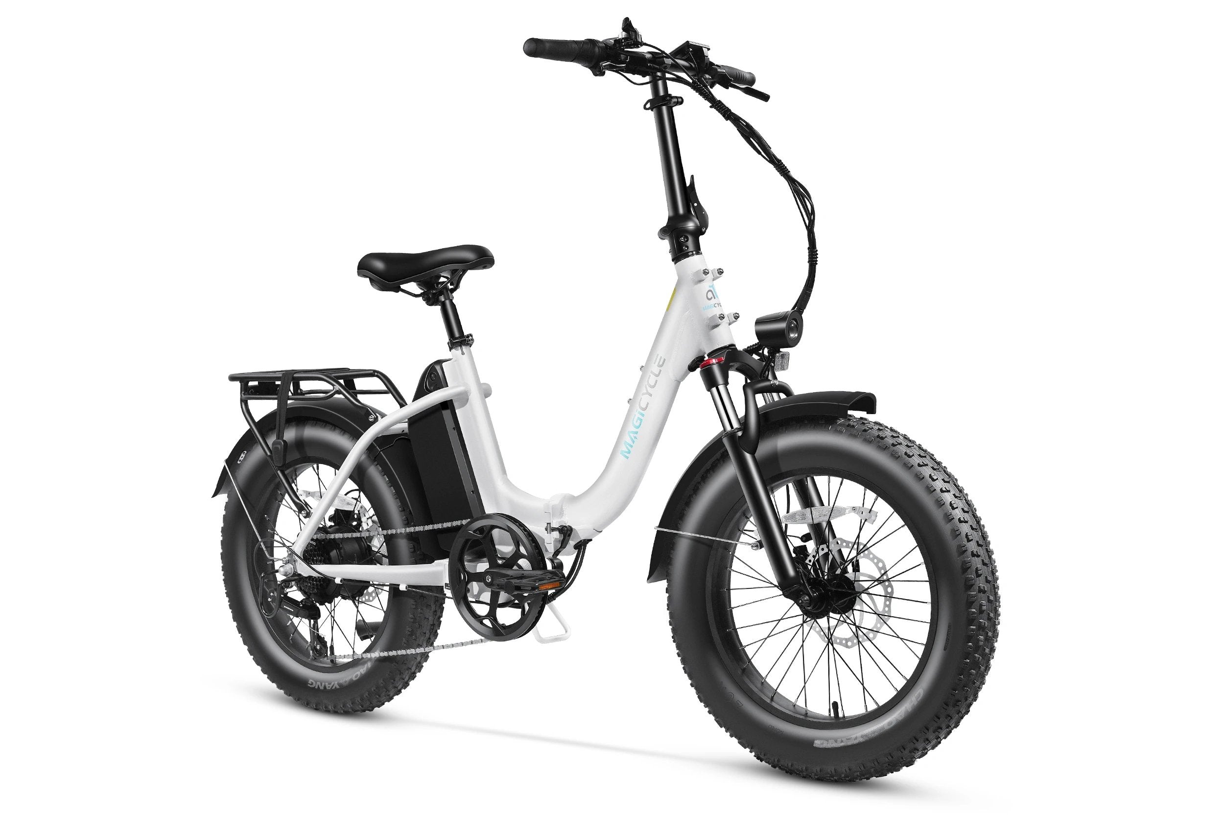 Fat Tire Foldable Ebike | 48V Power | Magicycle Jaguarundi - Pearl ...