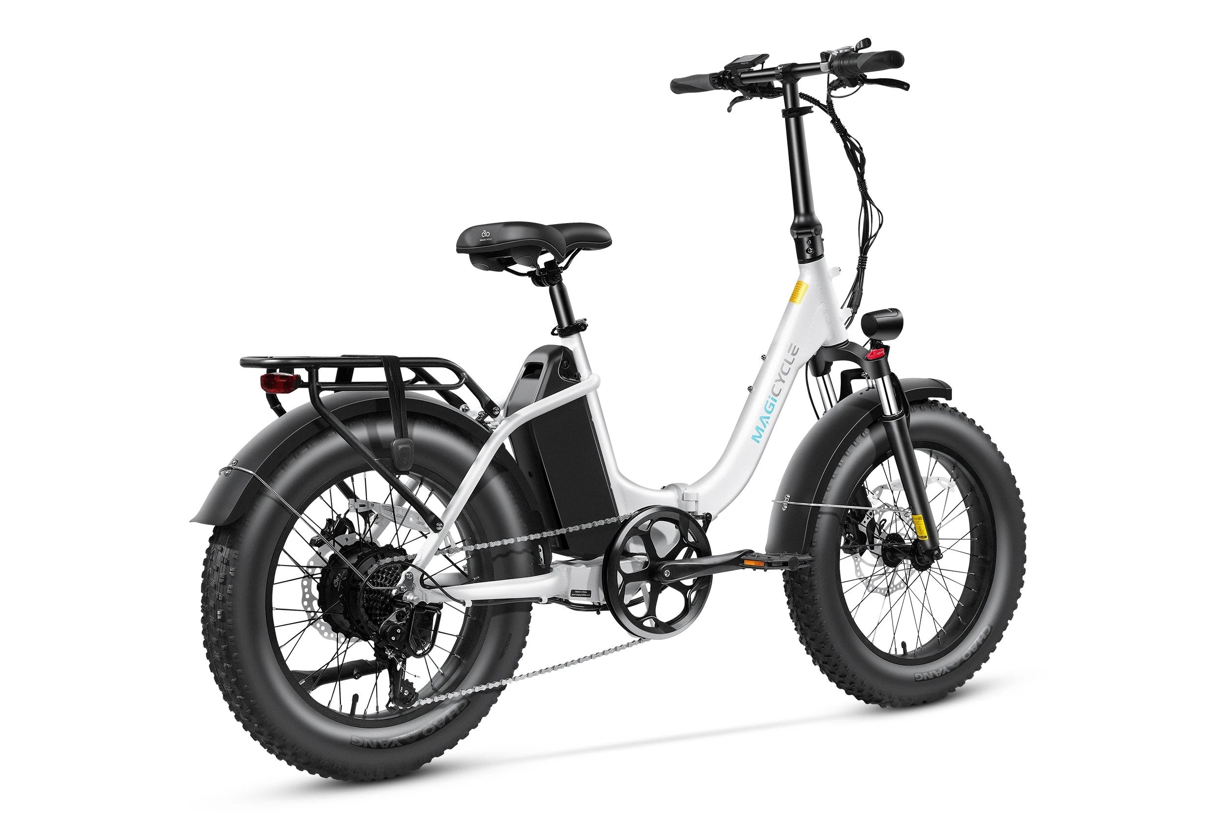 Fat Tire Foldable Ebike | 48V Power | Magicycle Jaguarundi - Pearl ...