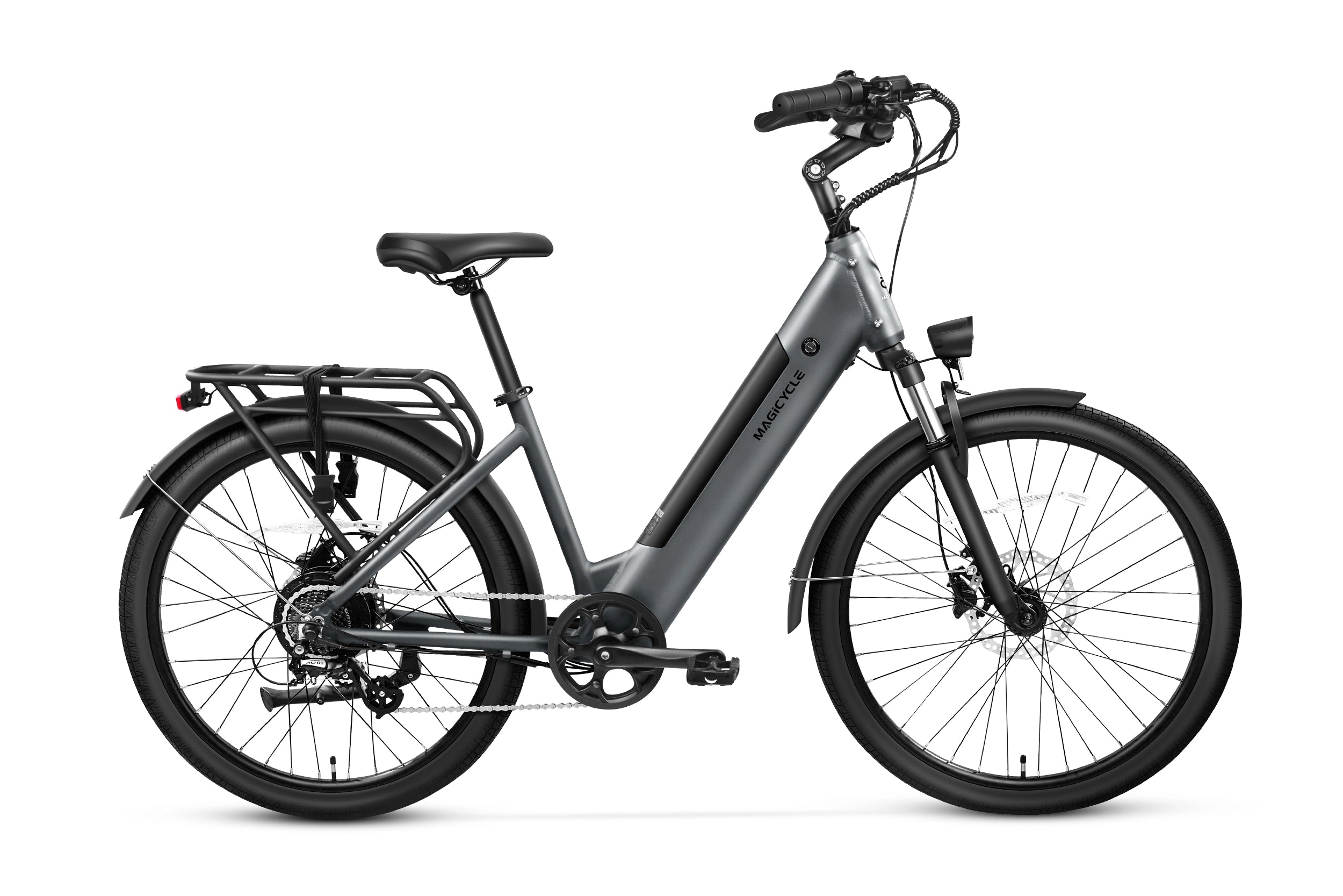 Fat Tire Electric Bike | CT-1 Commuter Ebike for Adults - Space Gray - Magicycle Bike