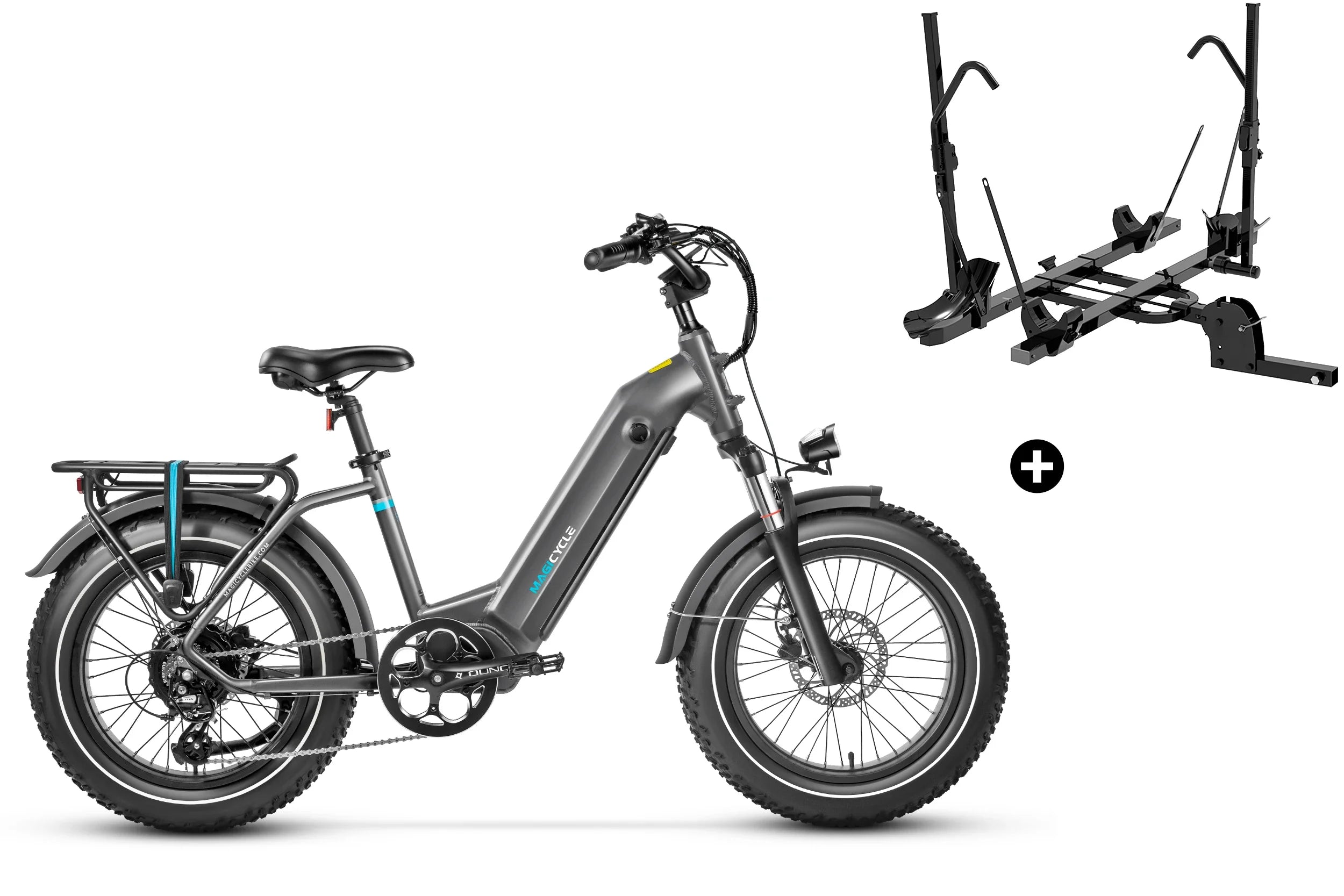 Ocelot Pro Long Range Step-Thru Fat Tire Electric Bike - Space Gray ...